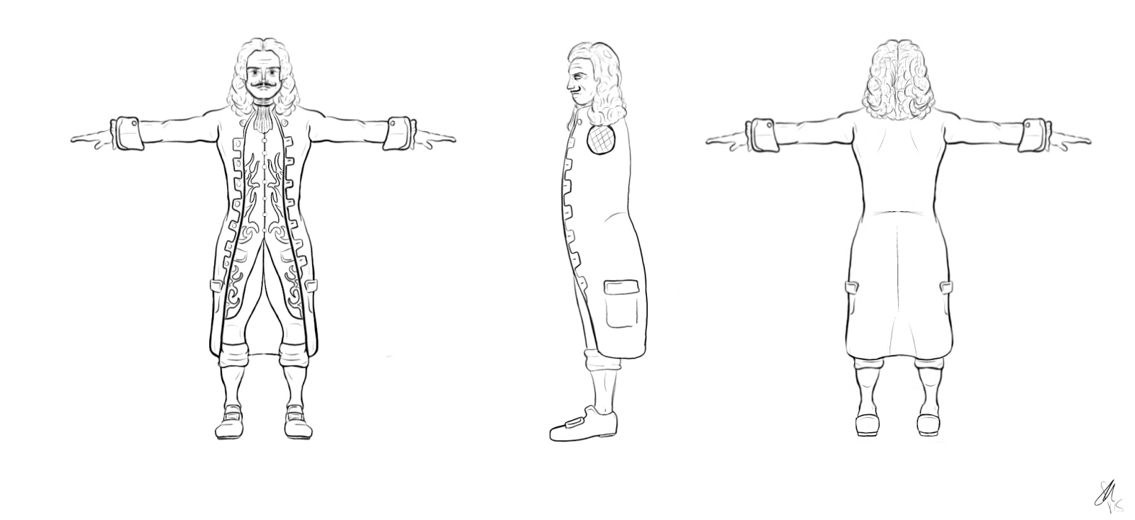 Sadie Knowles: Model Sheet, King