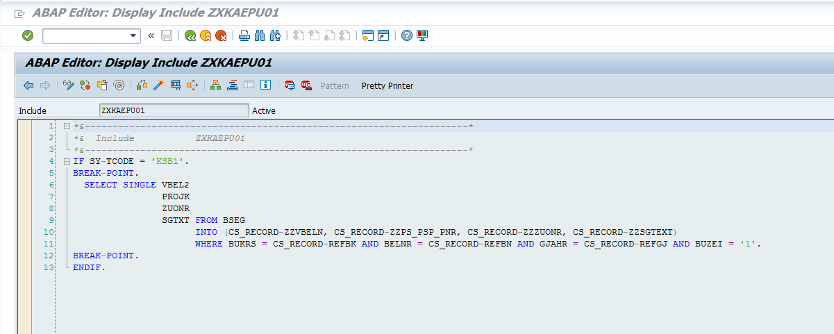 KSB1, KOB1, CJI3, KSBP, KOBP, CJI4, KSB2, KOB2, CJI5 and KOB4 Report ...