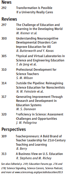 Problems and Solutions in Science Education
