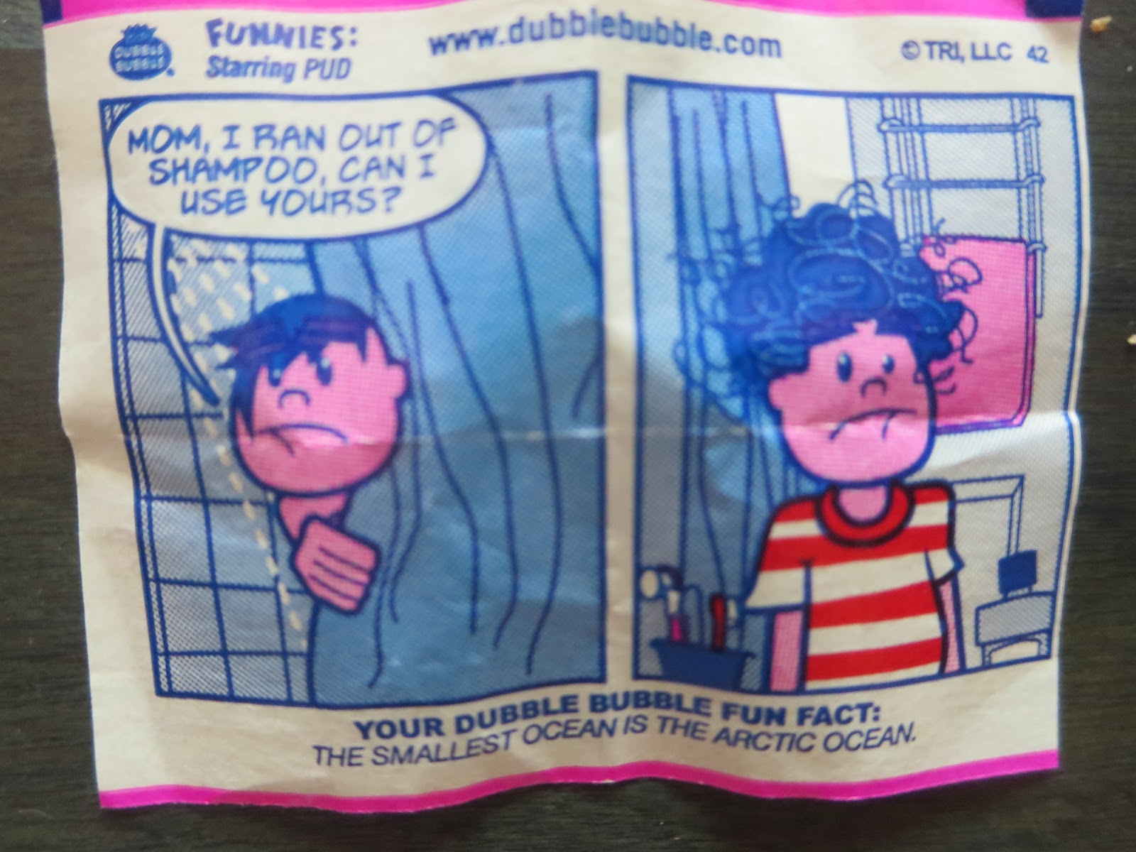 William's Five Minute Drawings: Pud comic from Double Bubble