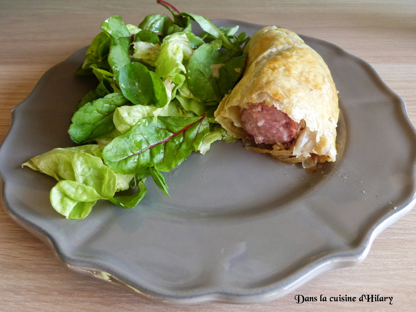 Dans la cuisine d'Hilary: Feuilleté à la saucisse de Montbéliard ...
