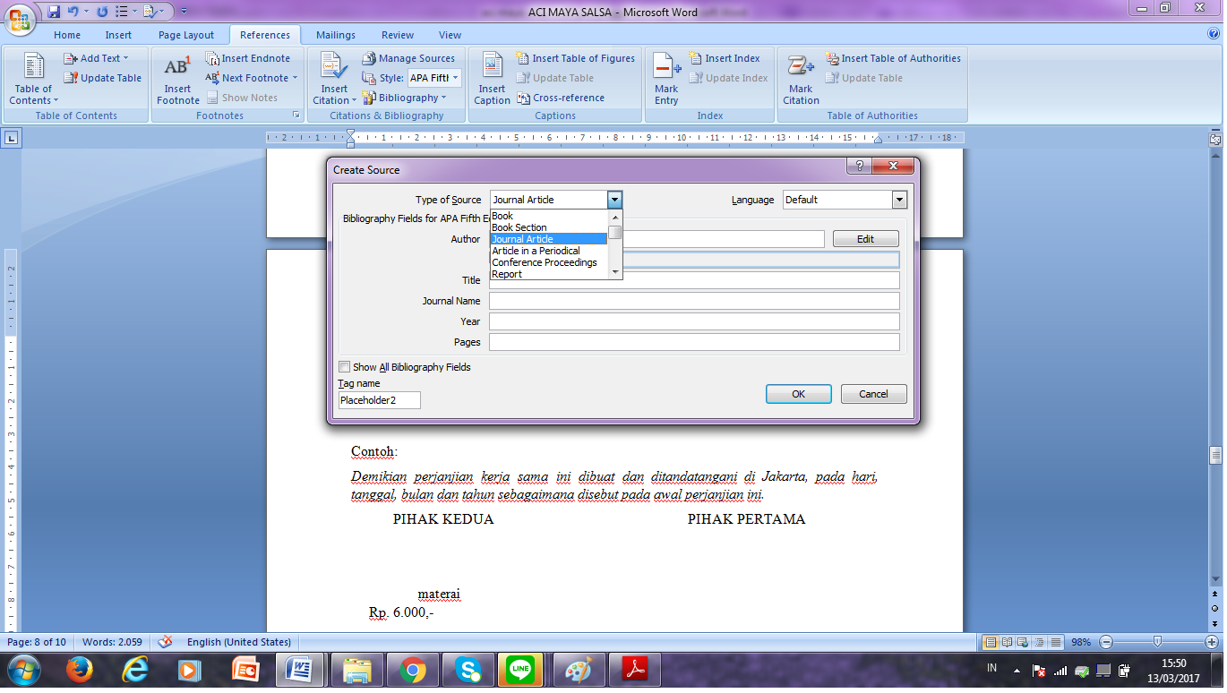 Langkah-langkah Membuat Body Note