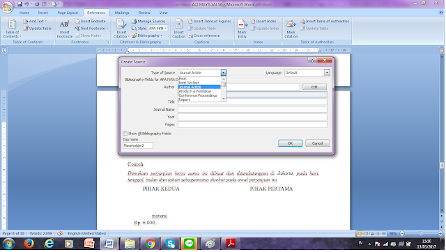 Langkah-langkah Membuat Body Note