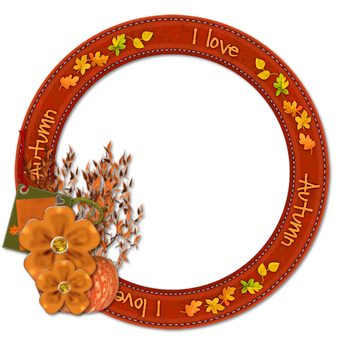 BrokenSky: Fall'n for Autumn cluster frame freebies