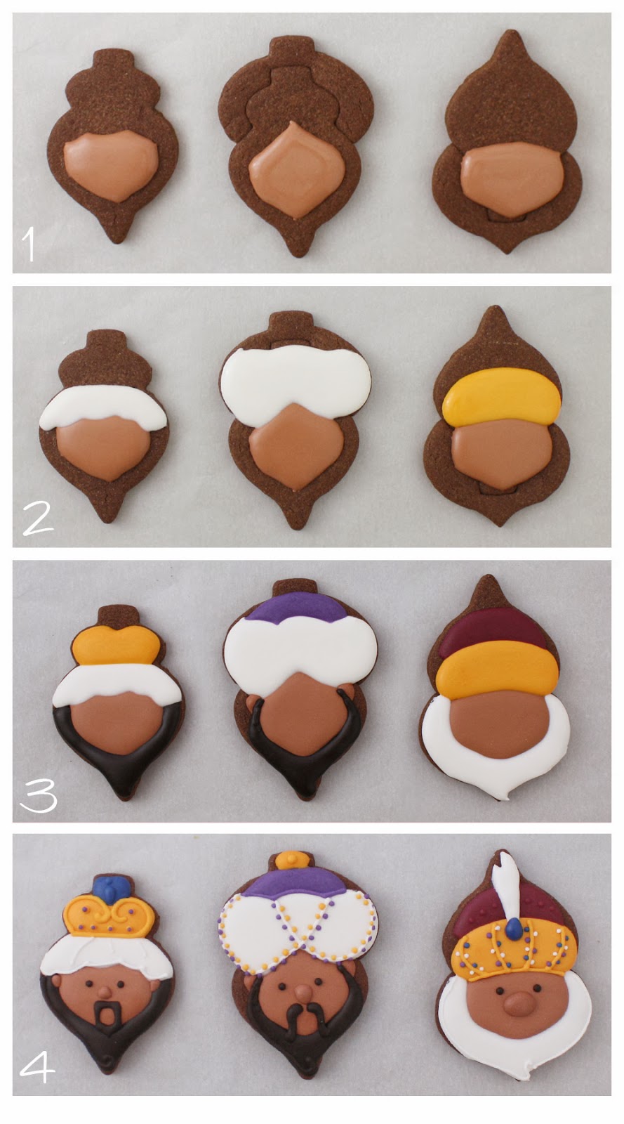 Three Wise Men Christmas Cookie Tutorial