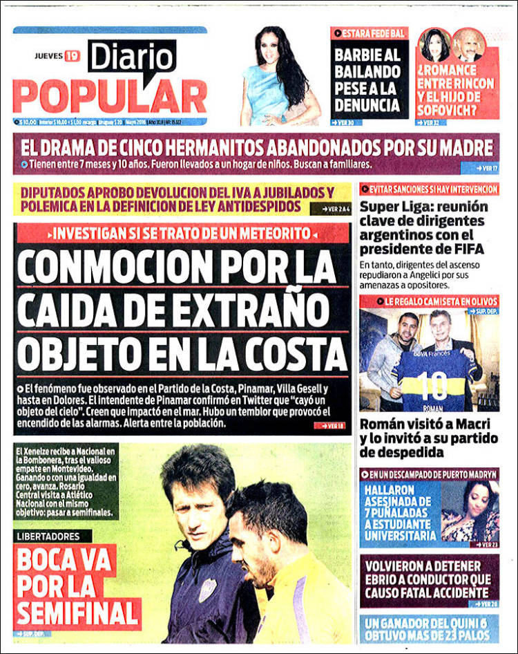 NOTICIAS DE OMEGA RADIO: TITULARES DE LOS DIARIOS ARGENTINOS DE HOY