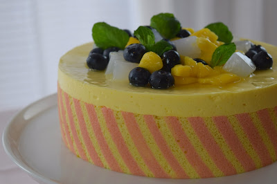 Tropical Mango & Raspberry Mousse Cake | Tokyo Desserts