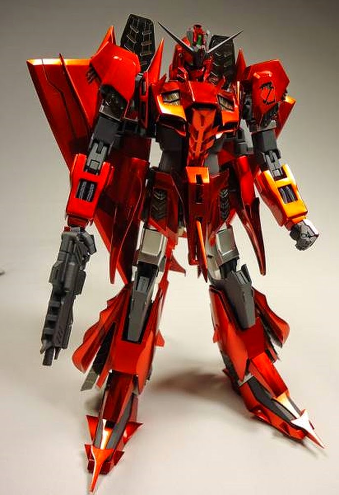 Custom Build: 1/100 Zeta Gundam "Red Snake ver." Gundam EVOLVE ver.