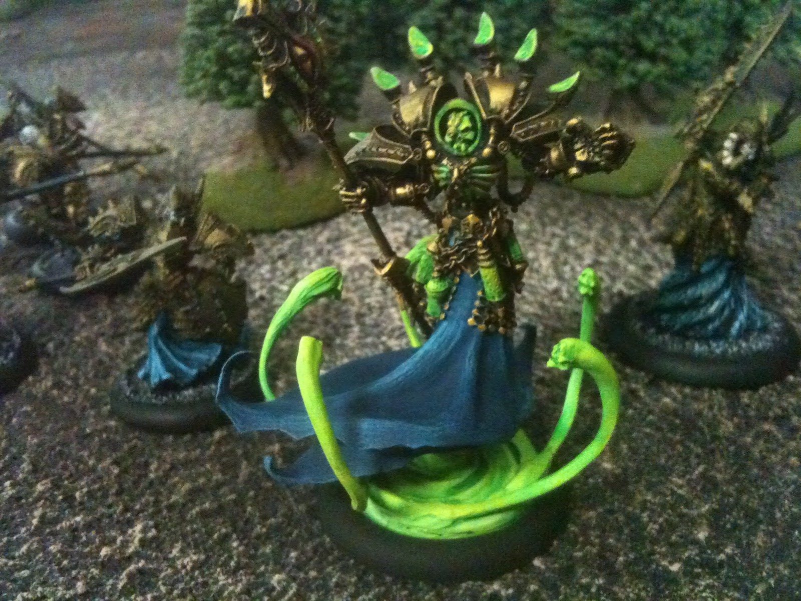 The Dragon's Nest: Cryx journey man league painted minis.