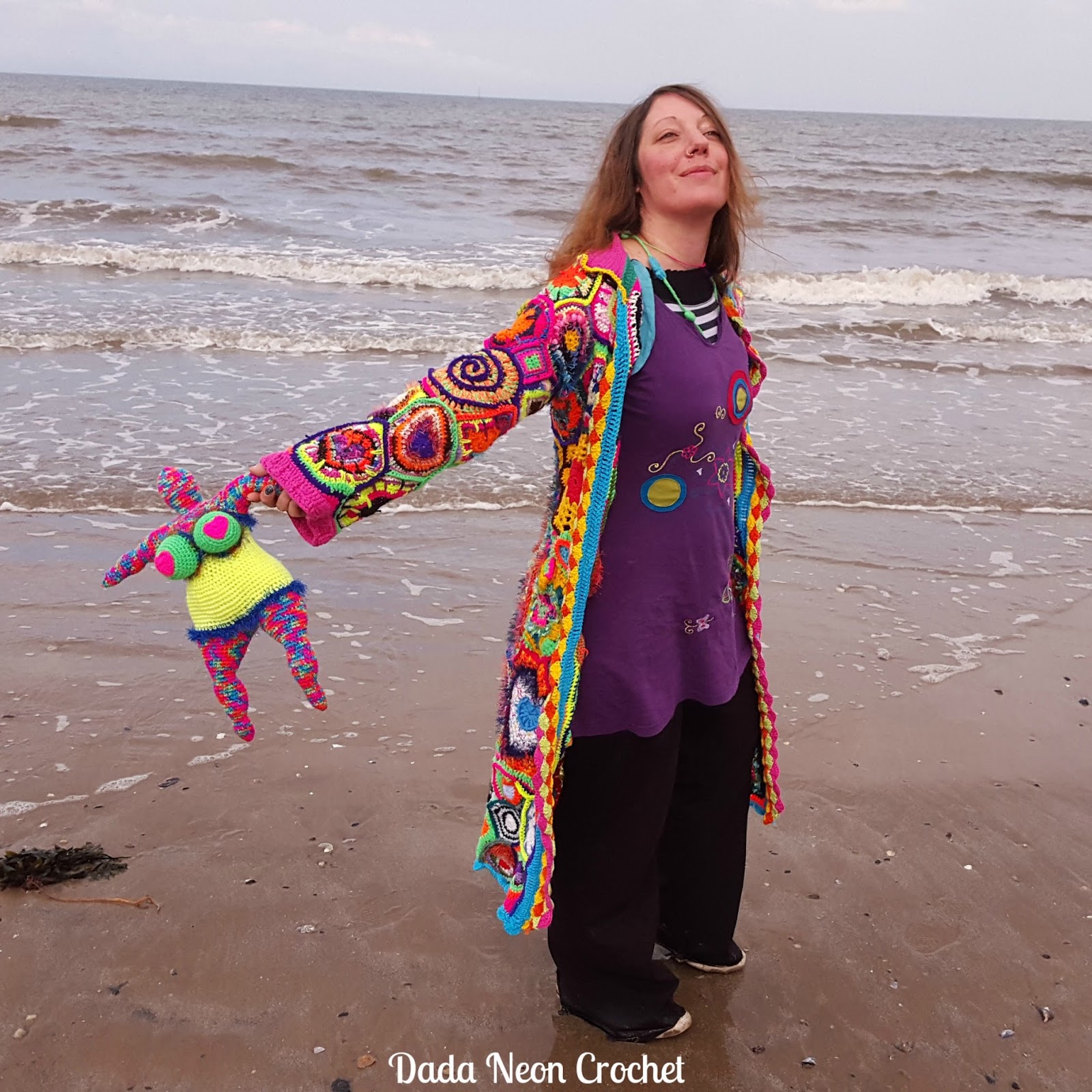 Dada Neon Crochet: My Freeform Crochet Coat!