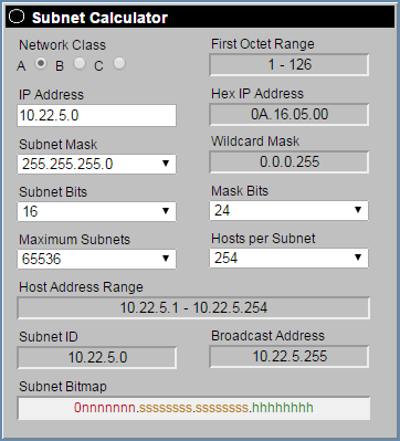 MHITECH: IP SUBNET CALCULATOR ONLINE
