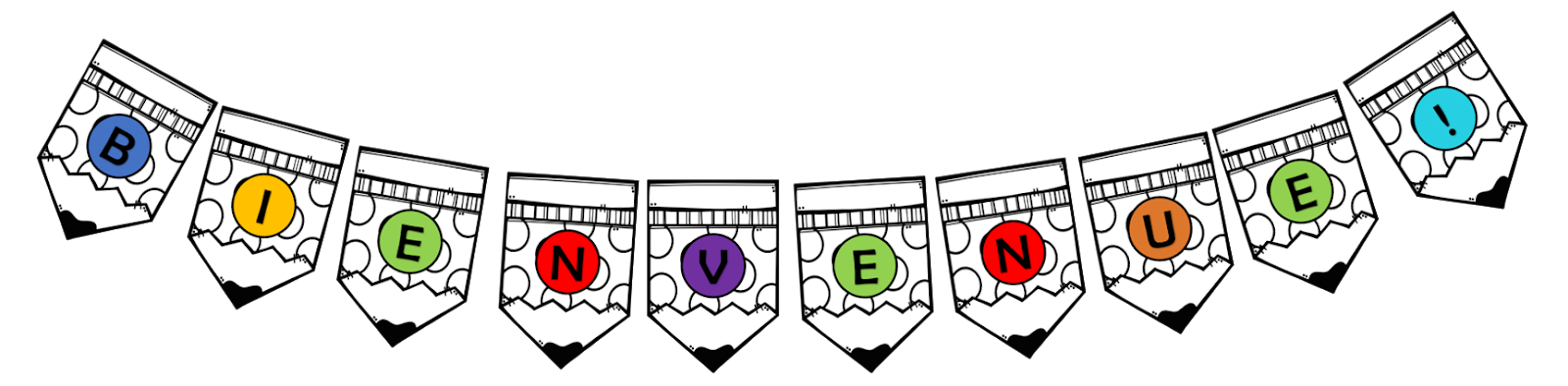 la classe de caro.: Bannière – Fanion « BIENVENUE!