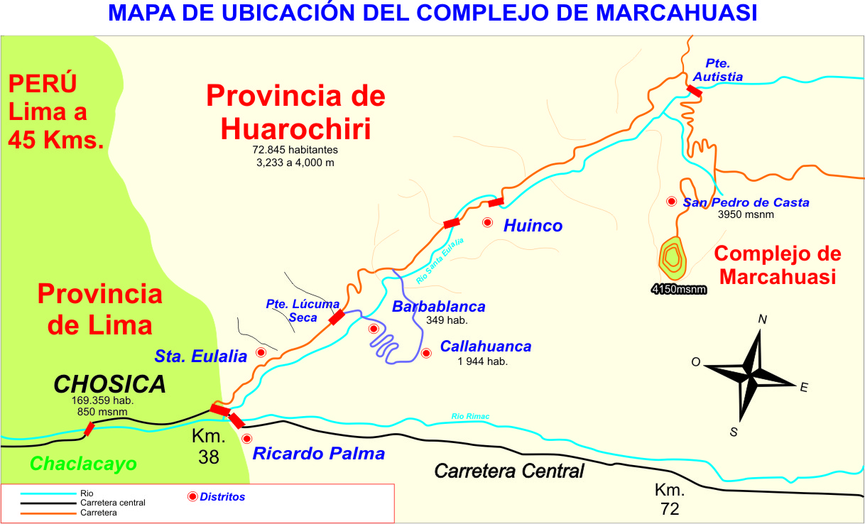 Aventura Turistica Marcahuasi: Ubicación de Lima - Marcahuasi
