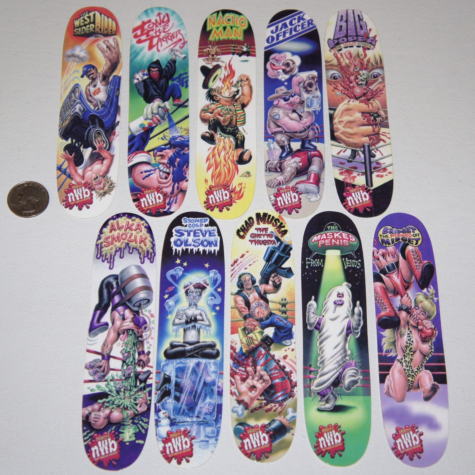 DAVID MATTHEW WRIGHT BLOG: Garbage Pail Kids Art meets 90's Skateboarding