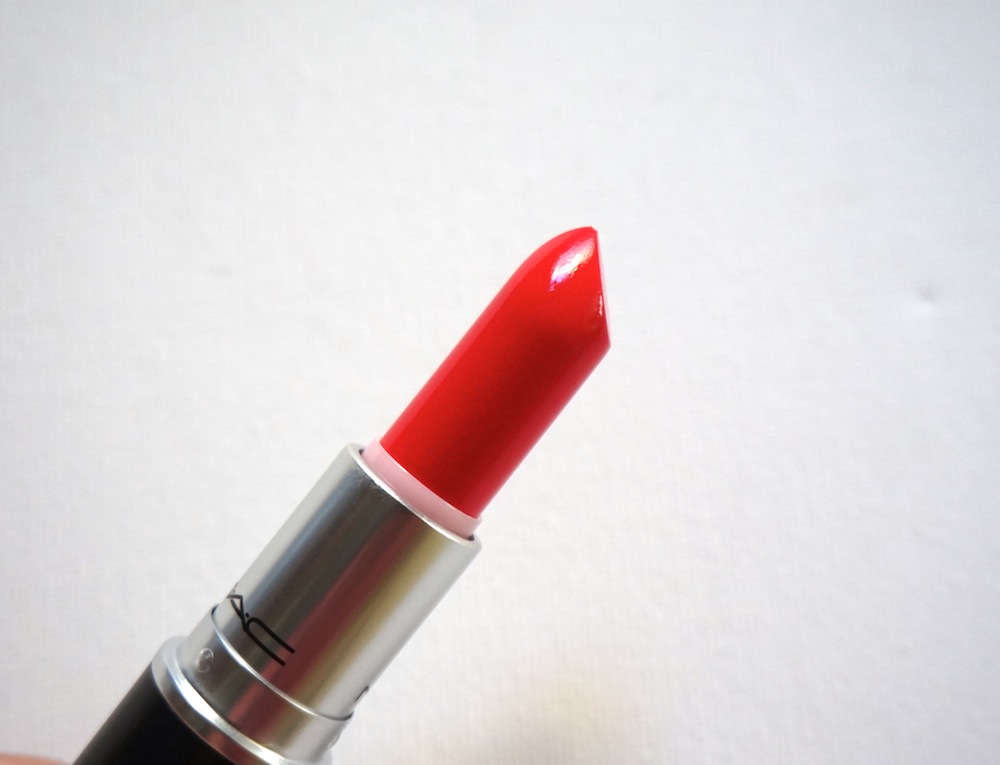MAC Lipstick in Relentlessly Red Review + Swatch