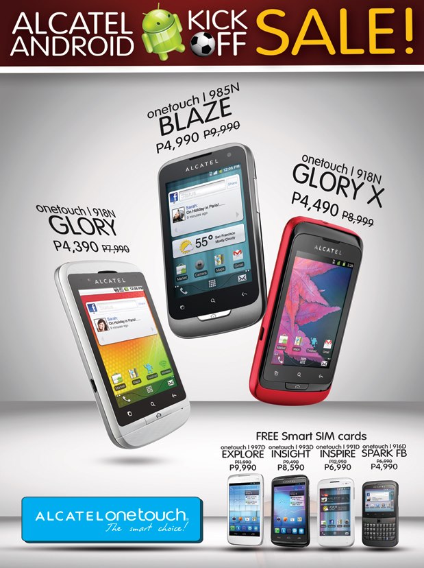 Alcatel Android KICK OFF SALE! Save up to P3,000 off on selected ...