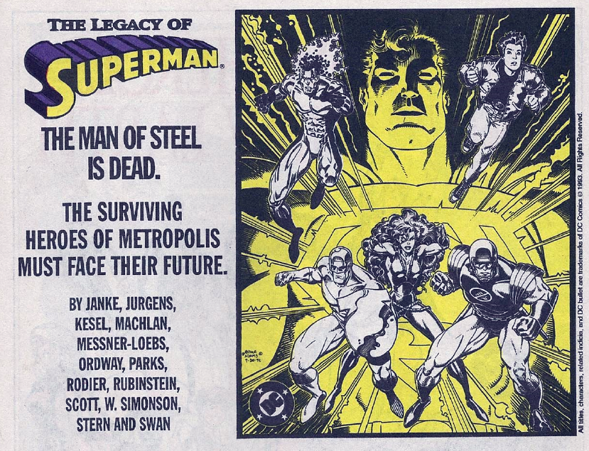 DC in the 80s: A gallery of house ads from the Reign of the Supermen!