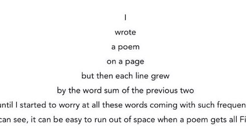 SylK's Playground: Fibonacci sequence poem