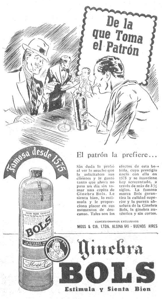 EL BARMAN CLÁSICO ARGENTINO: GINEBRA BOLS