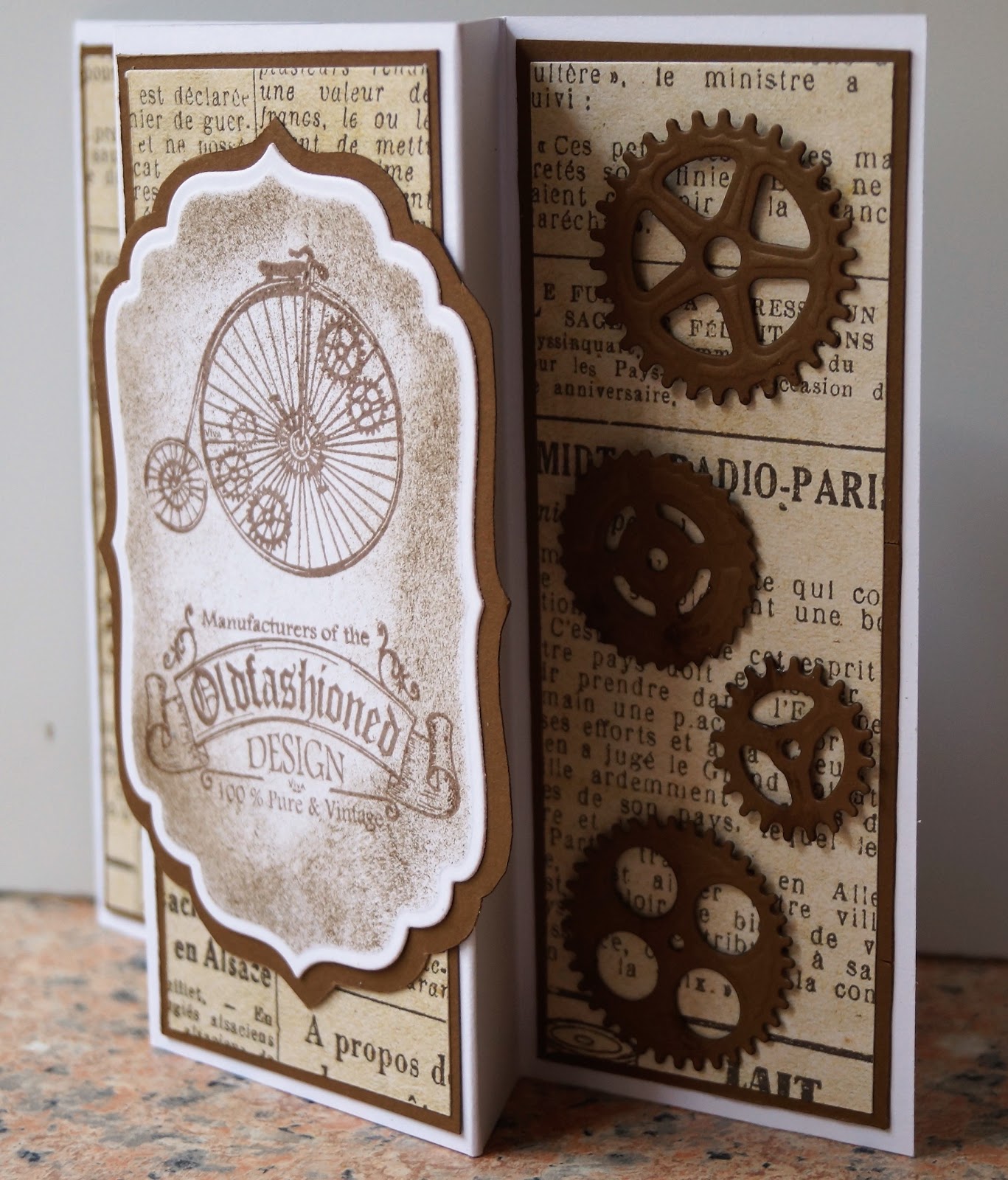 Onions and Paper: A Triple Panel Card