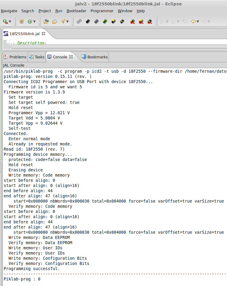Felixls: JEP (Jal Eclipse Plug-in) 1.2