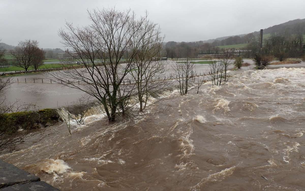 The Rainforest Fund Project: Ribble flooding near Settle - 16 March 2019