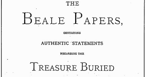 Beale Papers - Unsolved Mysteries In The World