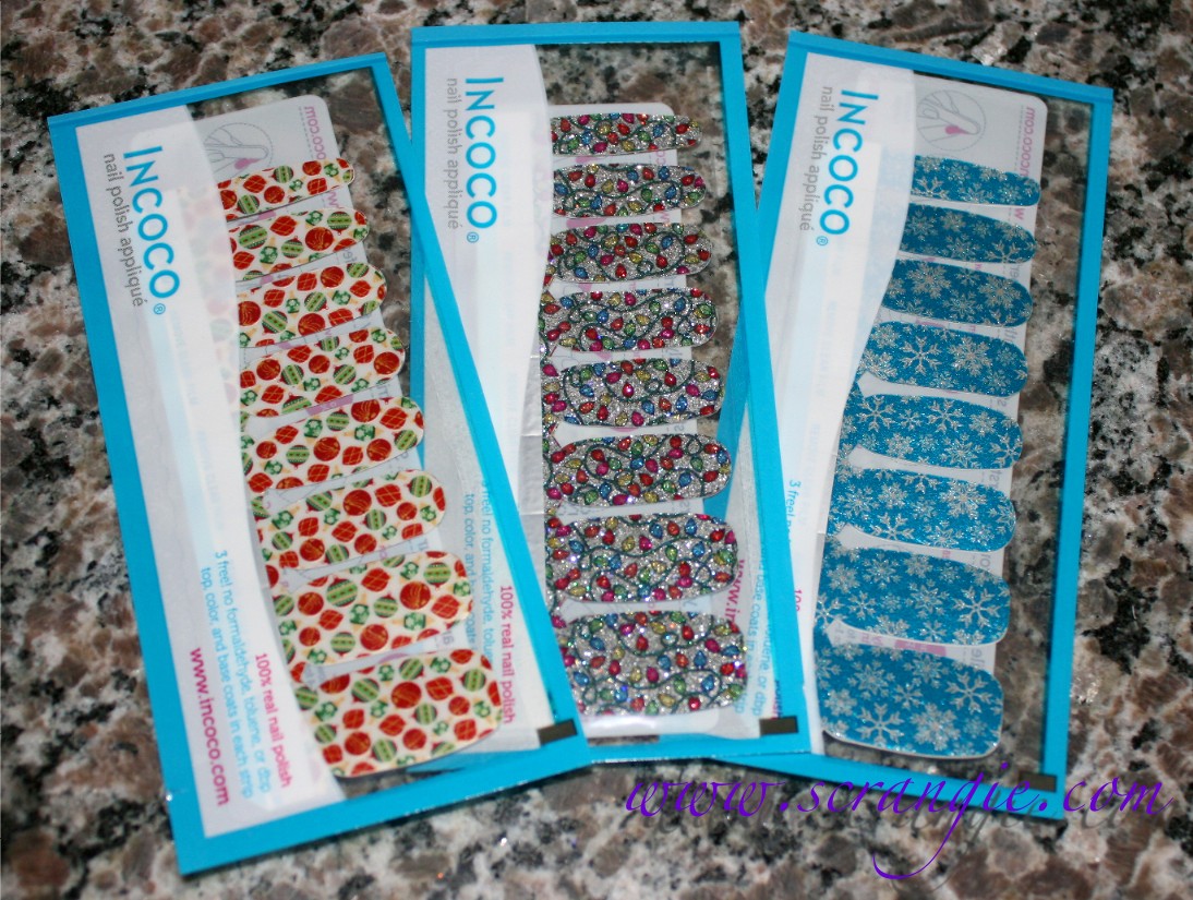 Scrangie: Incoco Nail Appliques Holiday 2011 Collection