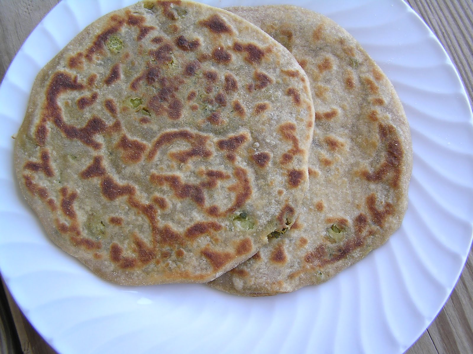 The Melting Pot: Broccoli and Lima Beans Paratha