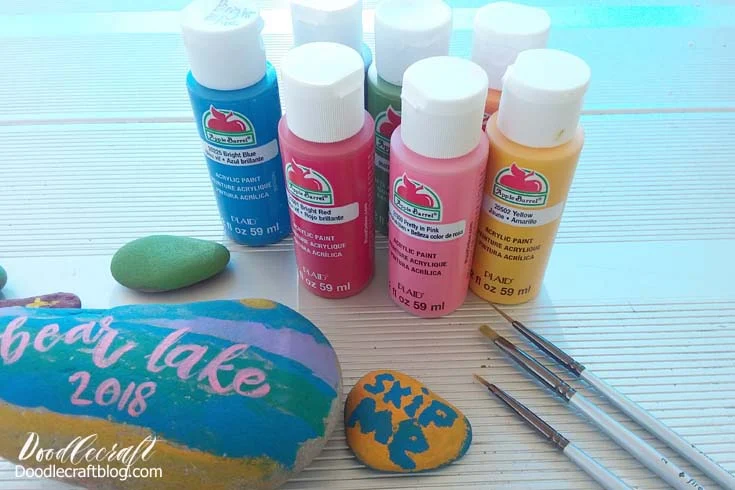 DIY: Painted Rock Ideas while Camping!