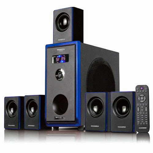 Acoustic Audio AA5102 800W 5.1 Channel Home Theater Surround Sound ...