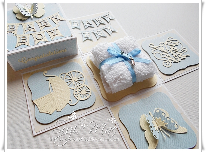 Scrap and Craft: Baby Boy Exploding box!!!