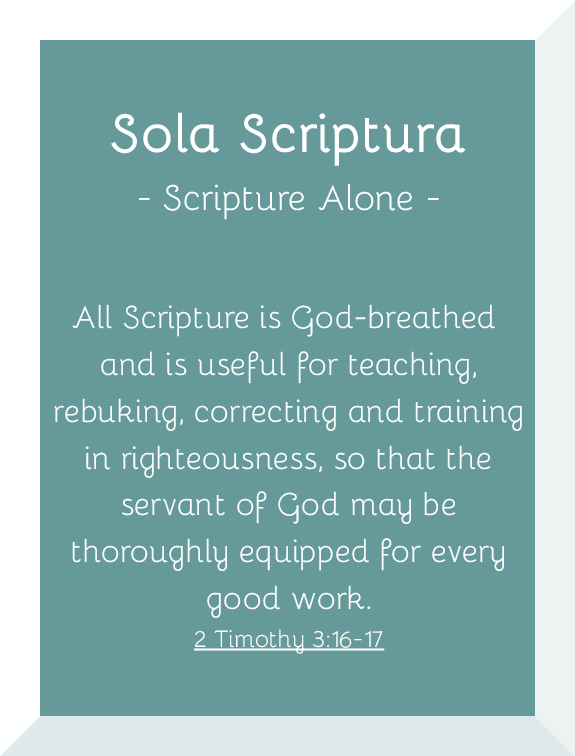 Sola Scriptura | Soak the Beans