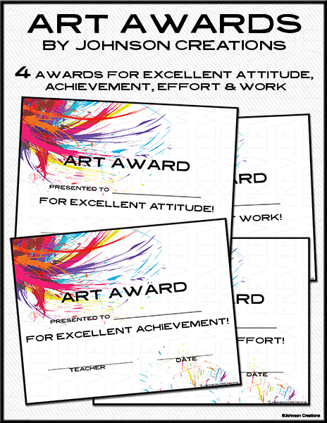 Johnson Creations: Art Awards