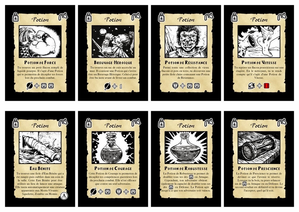 3D Board Games And Miniatures: HeroQuest - Cartes Potion, la suite