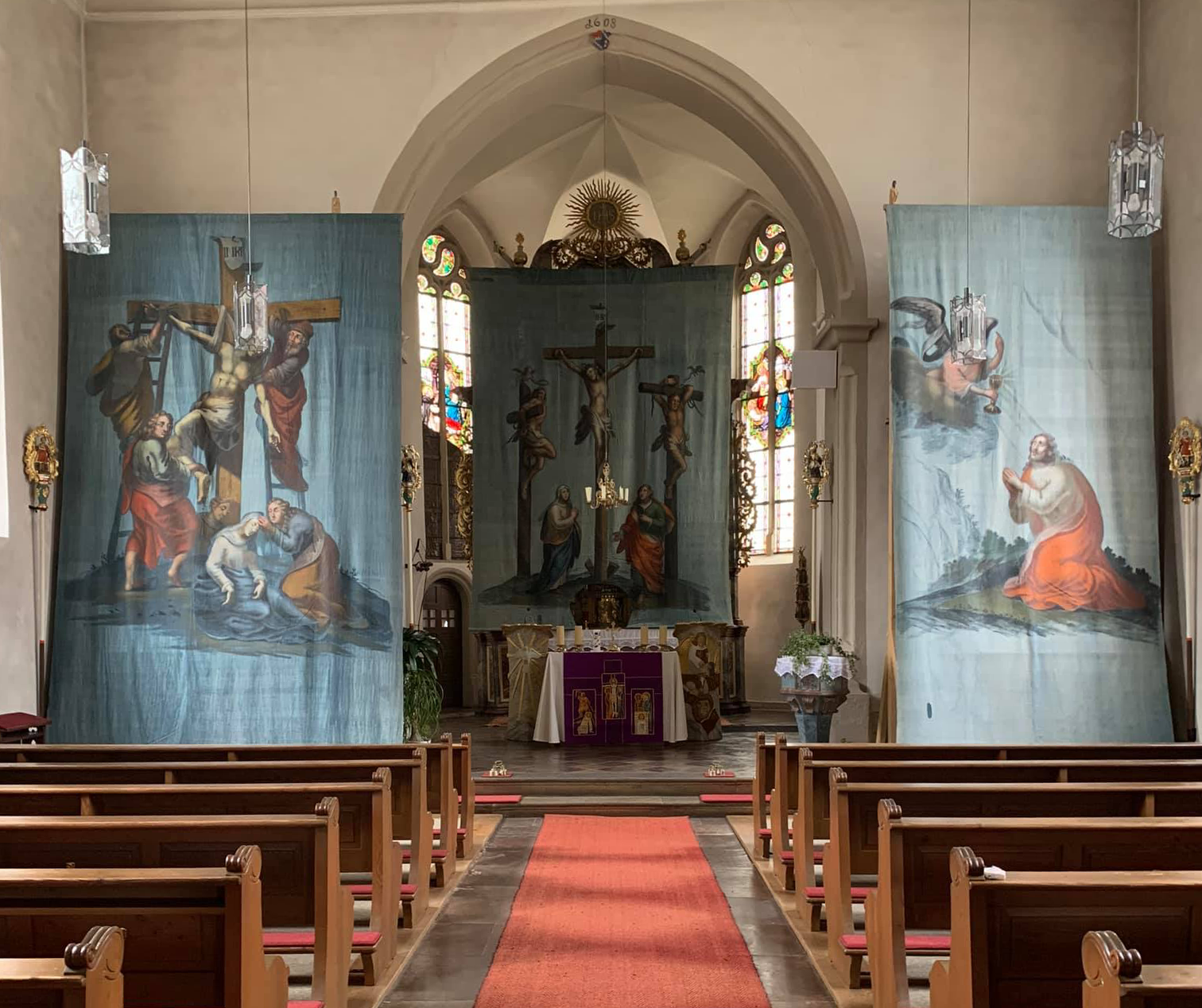Lenten Veils Discovered in Church Attic and Restored ~ Liturgical Arts ...