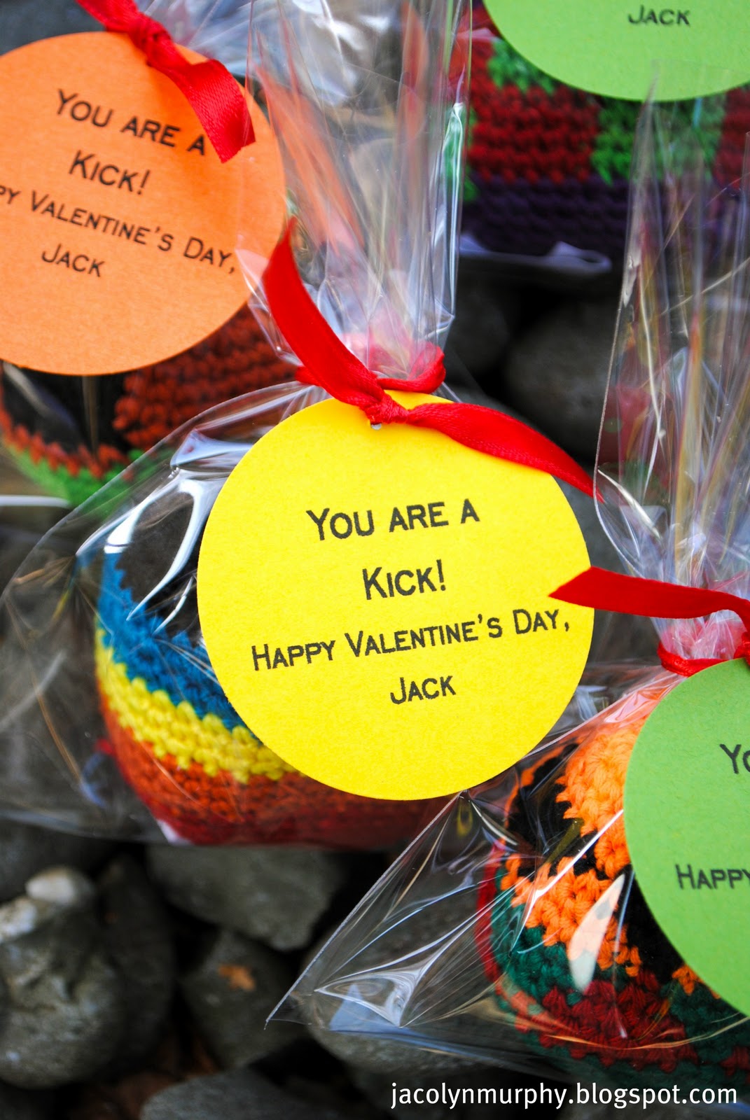 Jac o' lyn Murphy: Hacky Sacky for Jacky...his Valentines