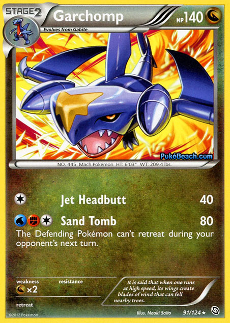 Garchomp #91/124 -- Dragons Exalted Pokemon Card Review ...