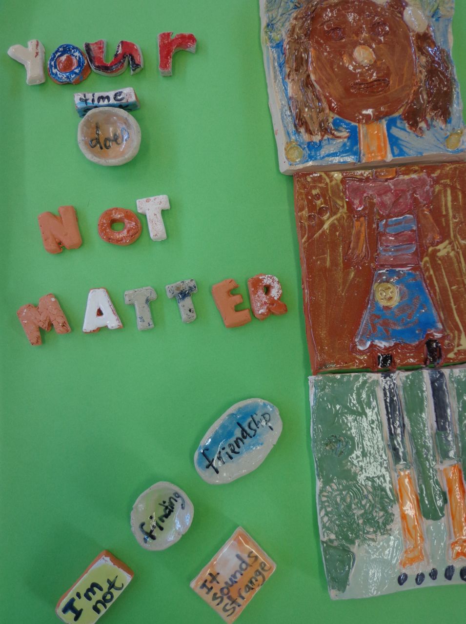 exquisite me: ardeer primary school words with self-portraits