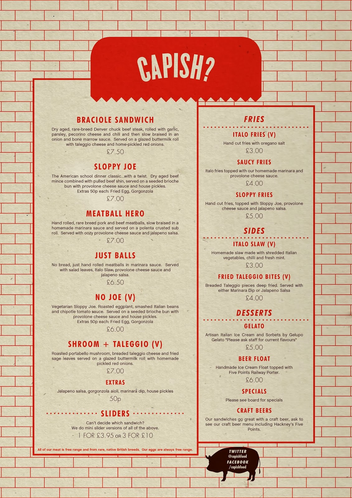 London Pop-ups: Capish? at The Duke of Wellington in Dalston