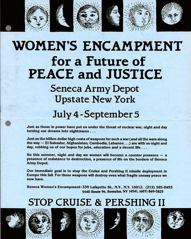 WOMEN'S ENCAMPMENT FOR A FUTURE OF PEACE & JUSTICE: FLyeRS