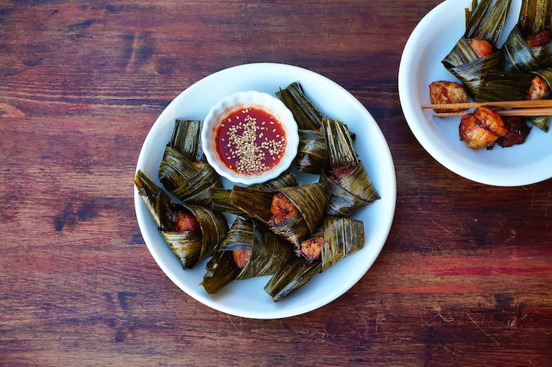 Fried Chicken In Pandanus Leaves