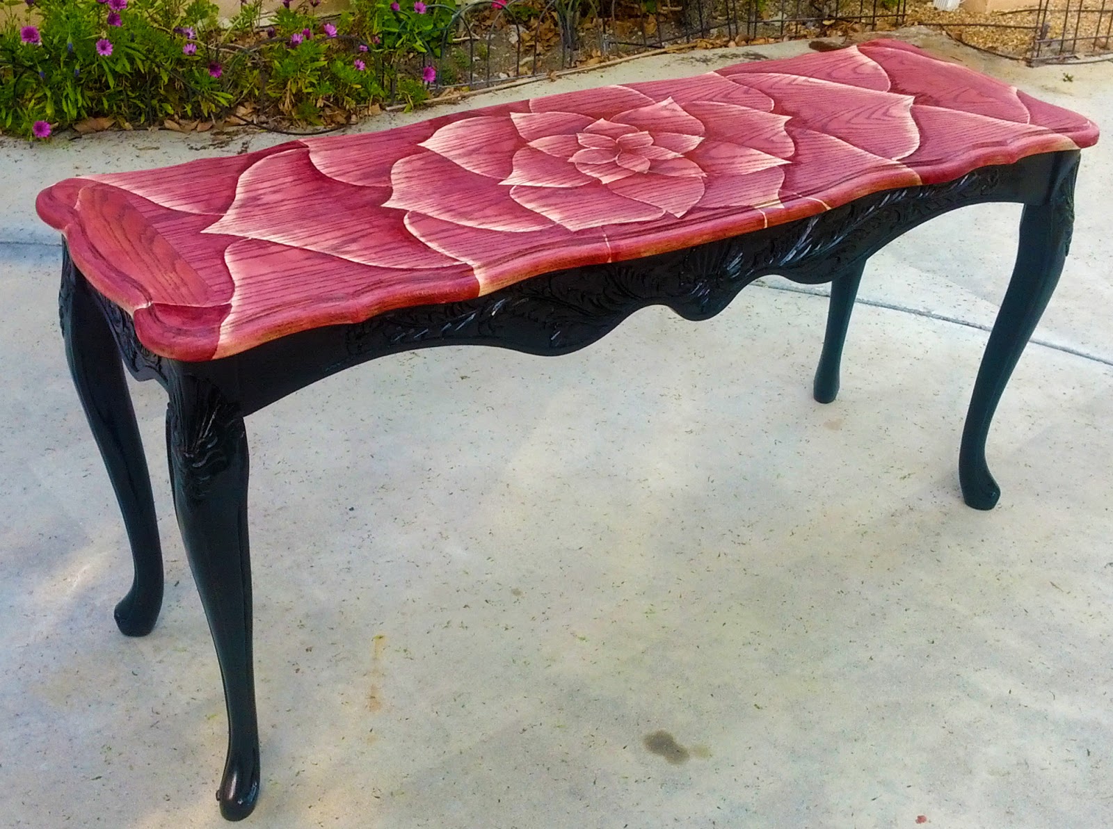 The Adventures of Mrs. Mayfield: Making a Flower Pattern Table