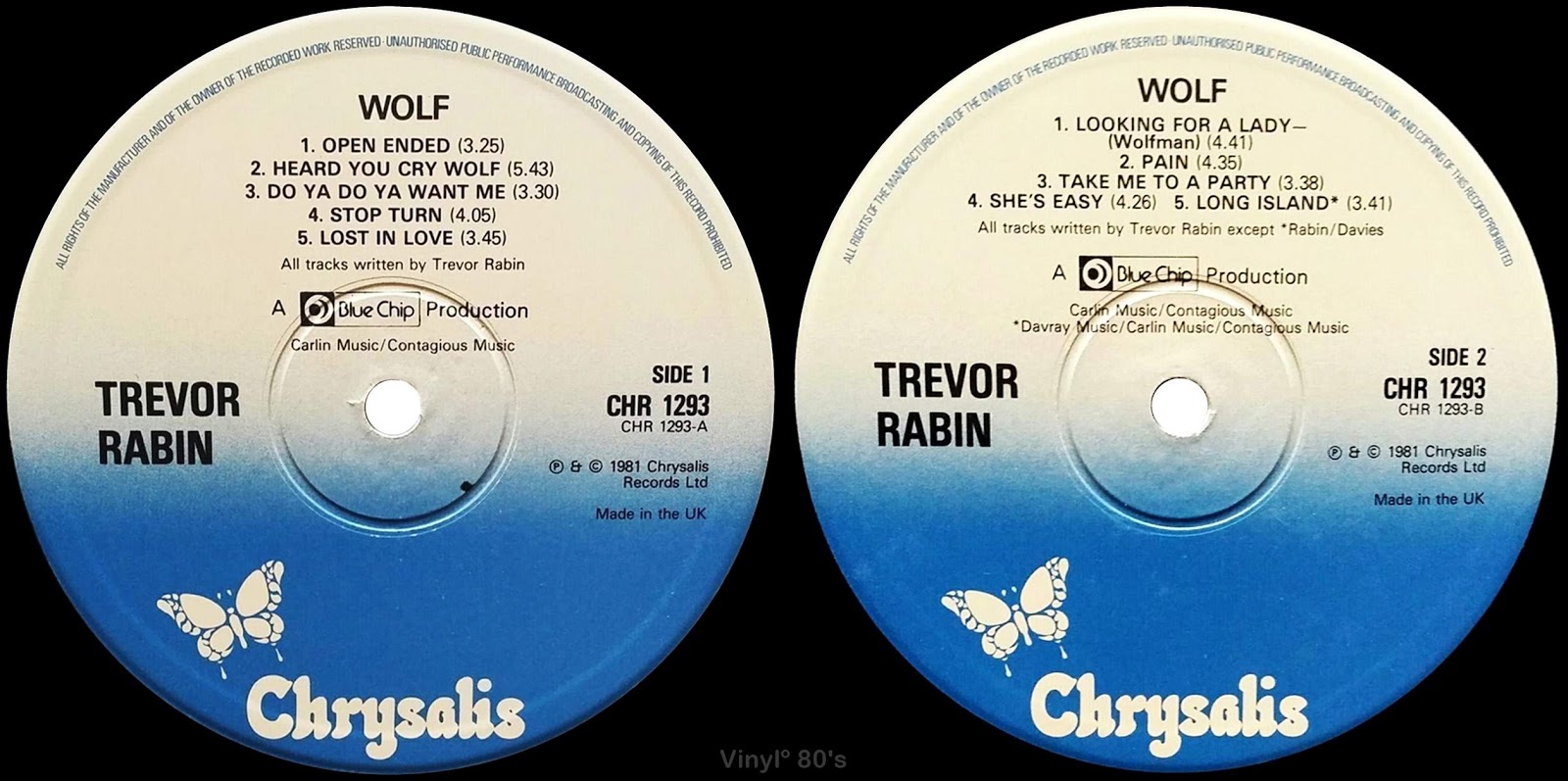 1981 Wolf - Trevor Rabin - Rockronología