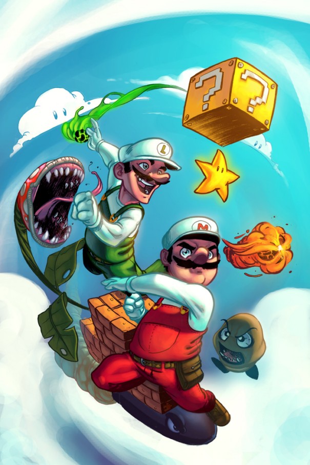 Solid Planet: Fantastic Super Mario Inspired Artwork