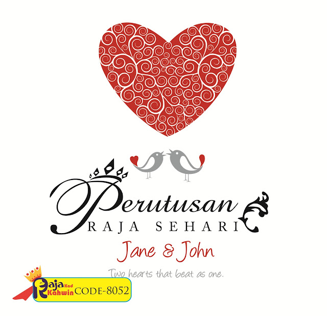 Kad Kahwin Utusan Sehari: DESIGN RAJA