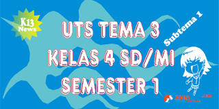 Tema 3 | Soal Latihan UTS Kelas 4 Subtema 1 Semester 1 K13
