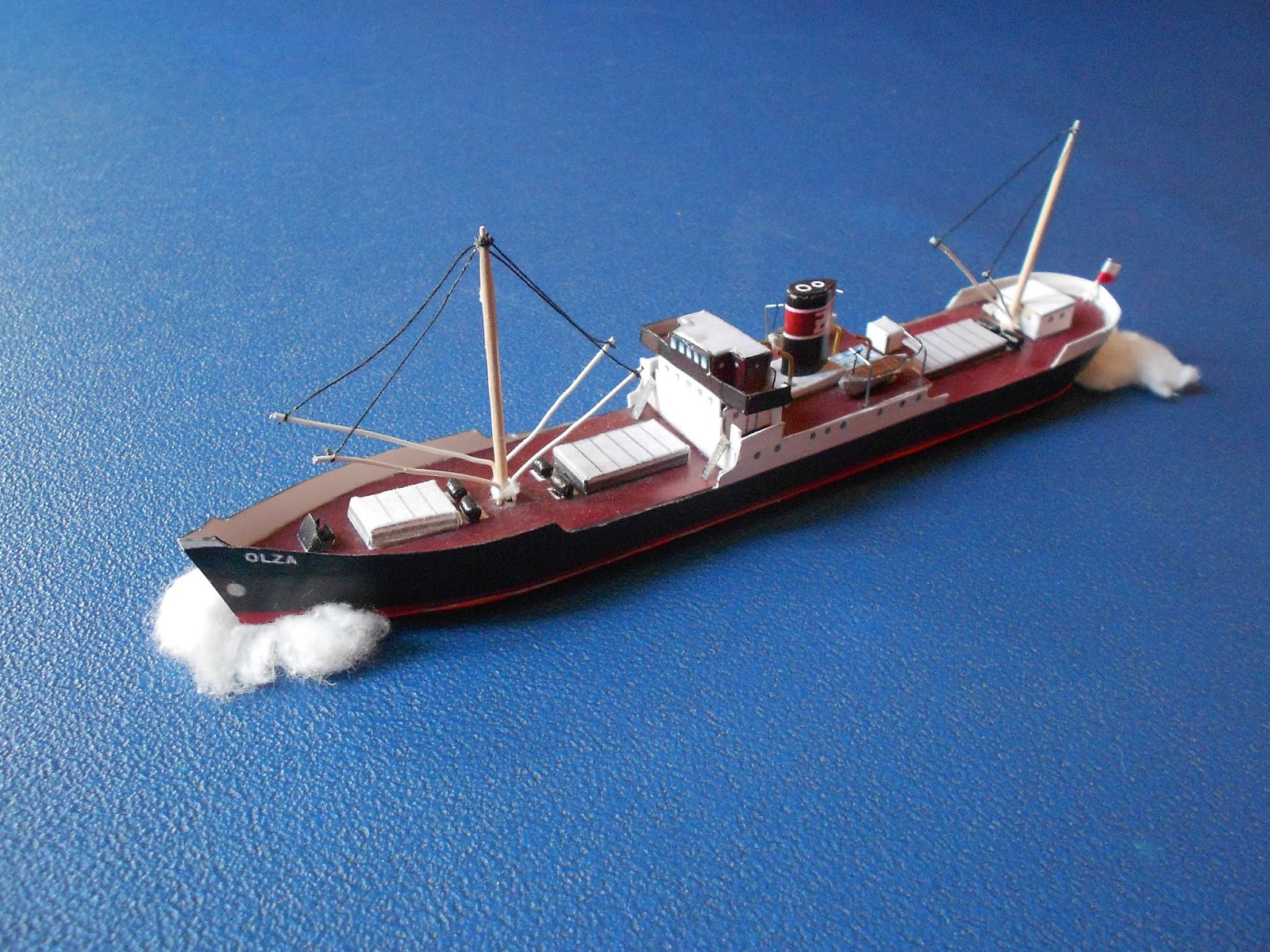 LAS MAQUETAS DE MAMARRO - PAPER MODEL: CARGUERO OLZA / CARGO SHIP OLZA