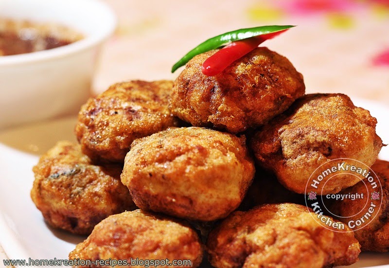 HomeKreation - Kitchen Corner: Chicken Begedil (Begedil Ayam)