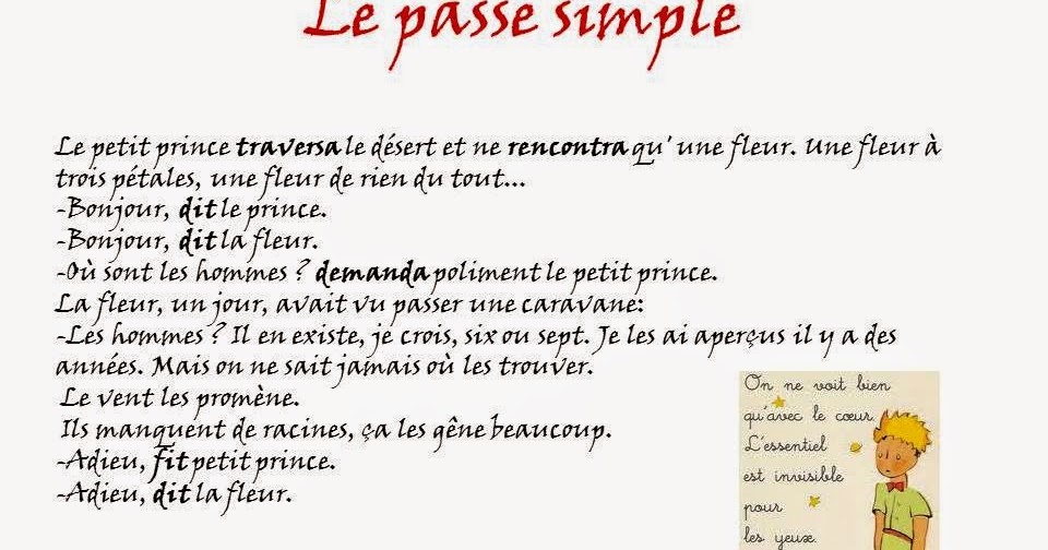 FRANÇAIS EOI B1+: LE PASSÉ SIMPLE